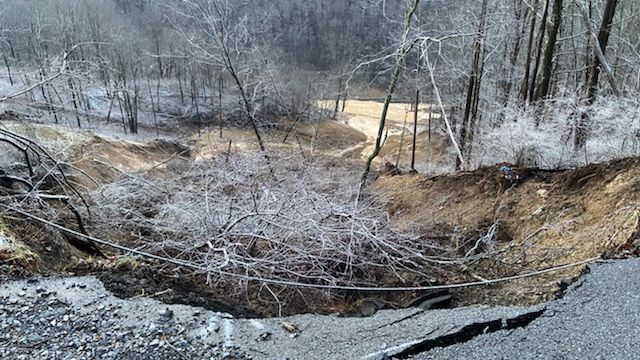 High water and mud slides causing road closures across southern West ...