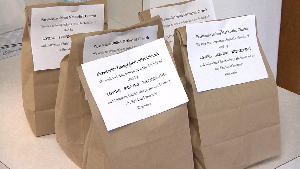Local church provides bagged meals to people in need for monthly lunch ...