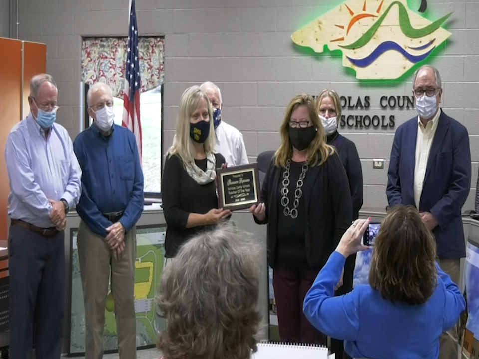 Shannon Keenan awarded Nicholas County Teacher of the Year - WOAY-TV