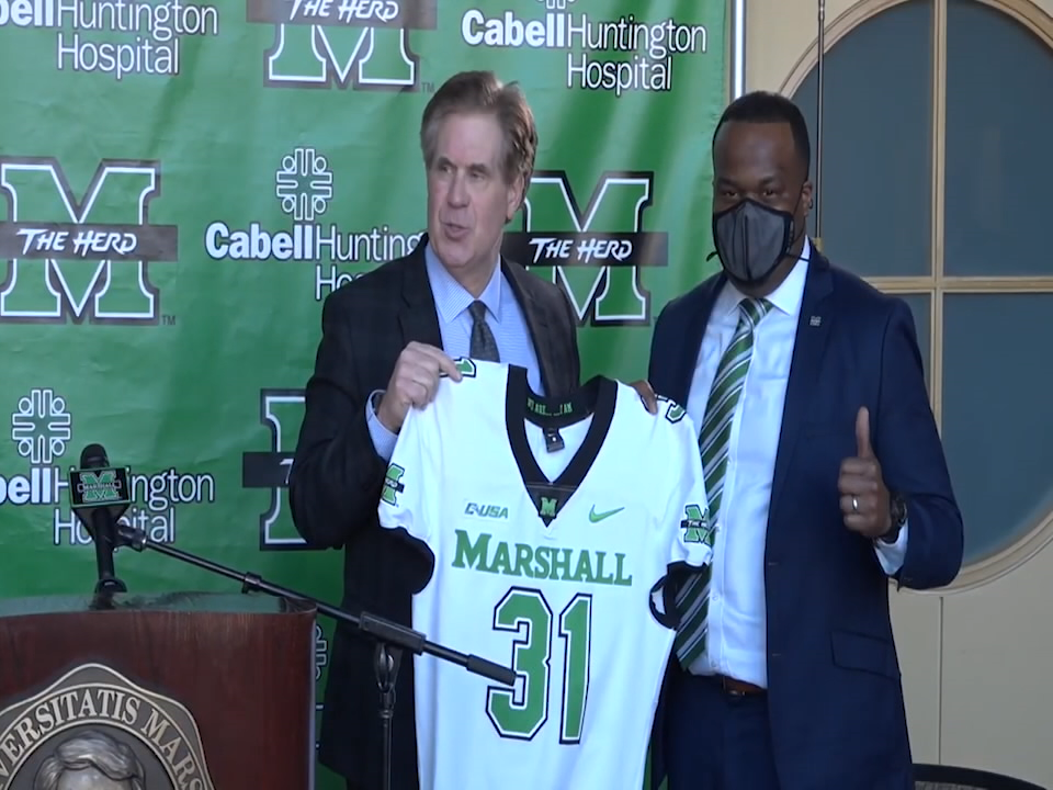 Charles Huff introduced at Marshall - WOAY-TV