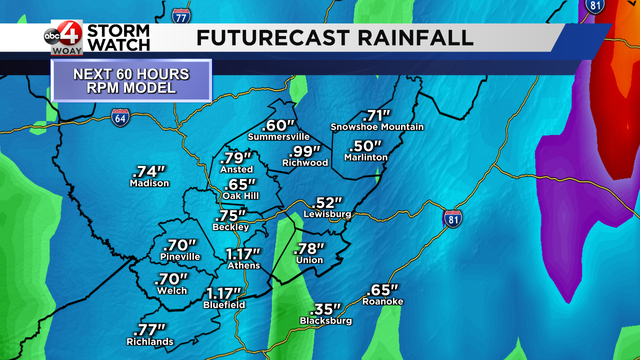 The rain is here, but not for too long - WOAY-TV